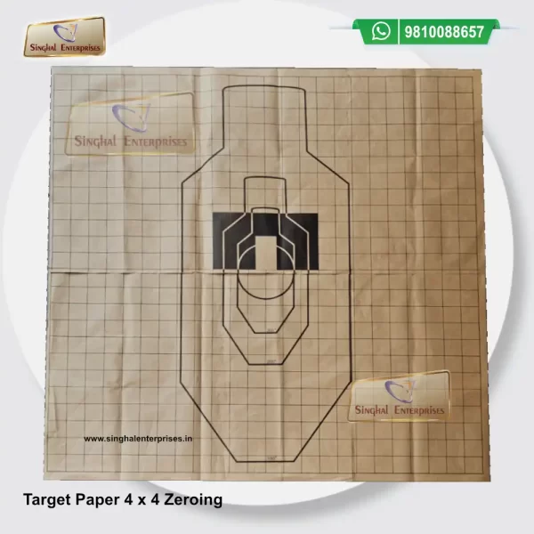 Target Paper 4 x 4 Zeroing - Army Stores